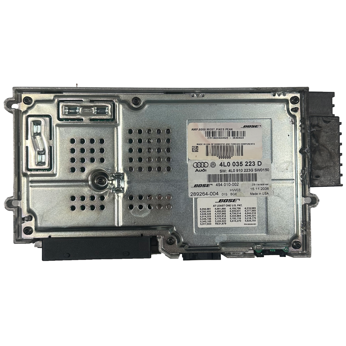 OEM 2007 2008 2009 AUDI Q7 BOSE RADIO AUDIO AMPLIFIER AMP 4L0 035 223 ...