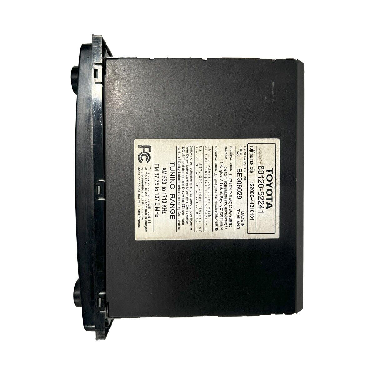 2004-2007 Toyota Highlander AM FM Radio Tape Deck CD Player Receiver 8 ...